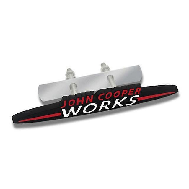 Car Interior 3D Metal John Cooper Works Logo Car Front Grill Emblem ...
