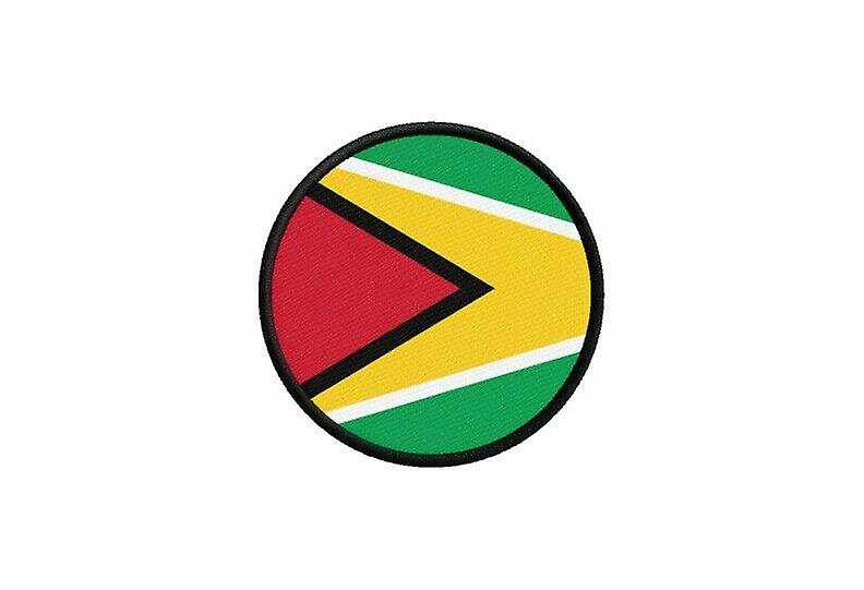 Patch ecusson drapeau guyana imprime thermocollant rond cocarde | Fruugo FR