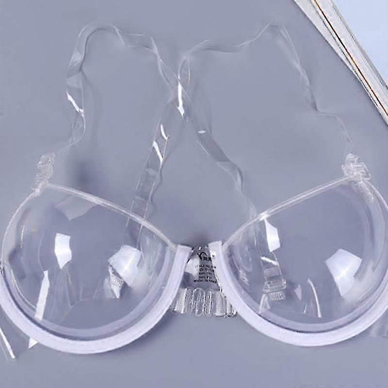 Sexy Women 3/4 Cup Transparent Clear Push Up Bra Ultra-thin Strap Invisible Bras Underwear ...