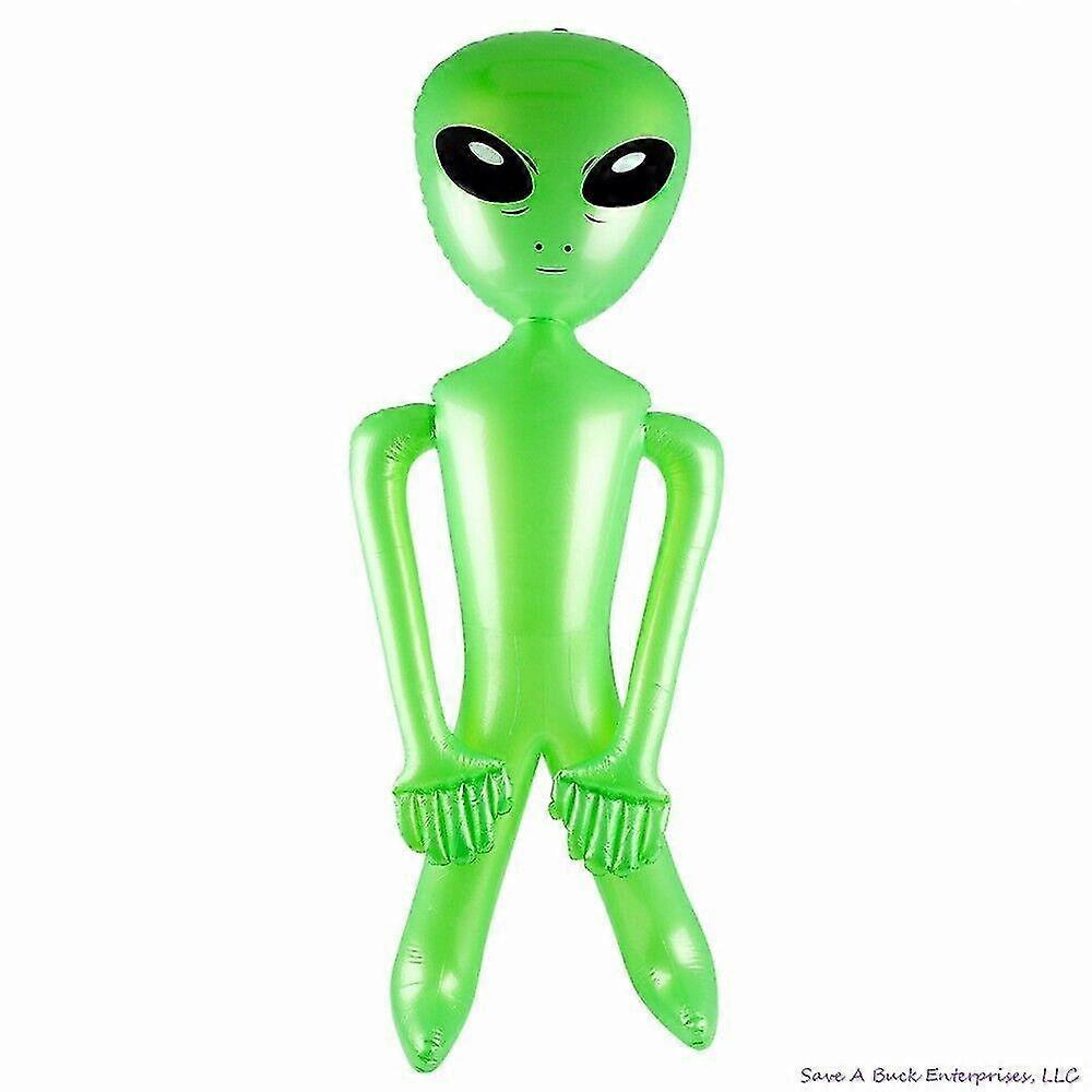 Green Alien Inflatable - 6 Foot Blow Up Prop Birthday Party Gift ...