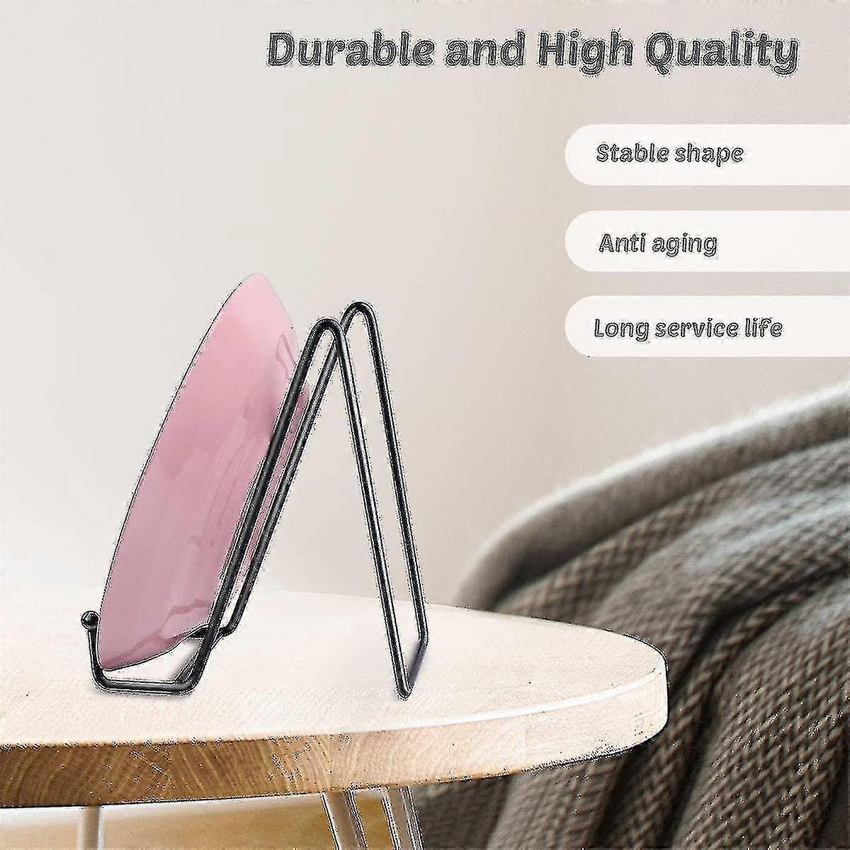 6 Inch Plate Holders For Display -2pcs Plate Holder Black Iron Easel ...