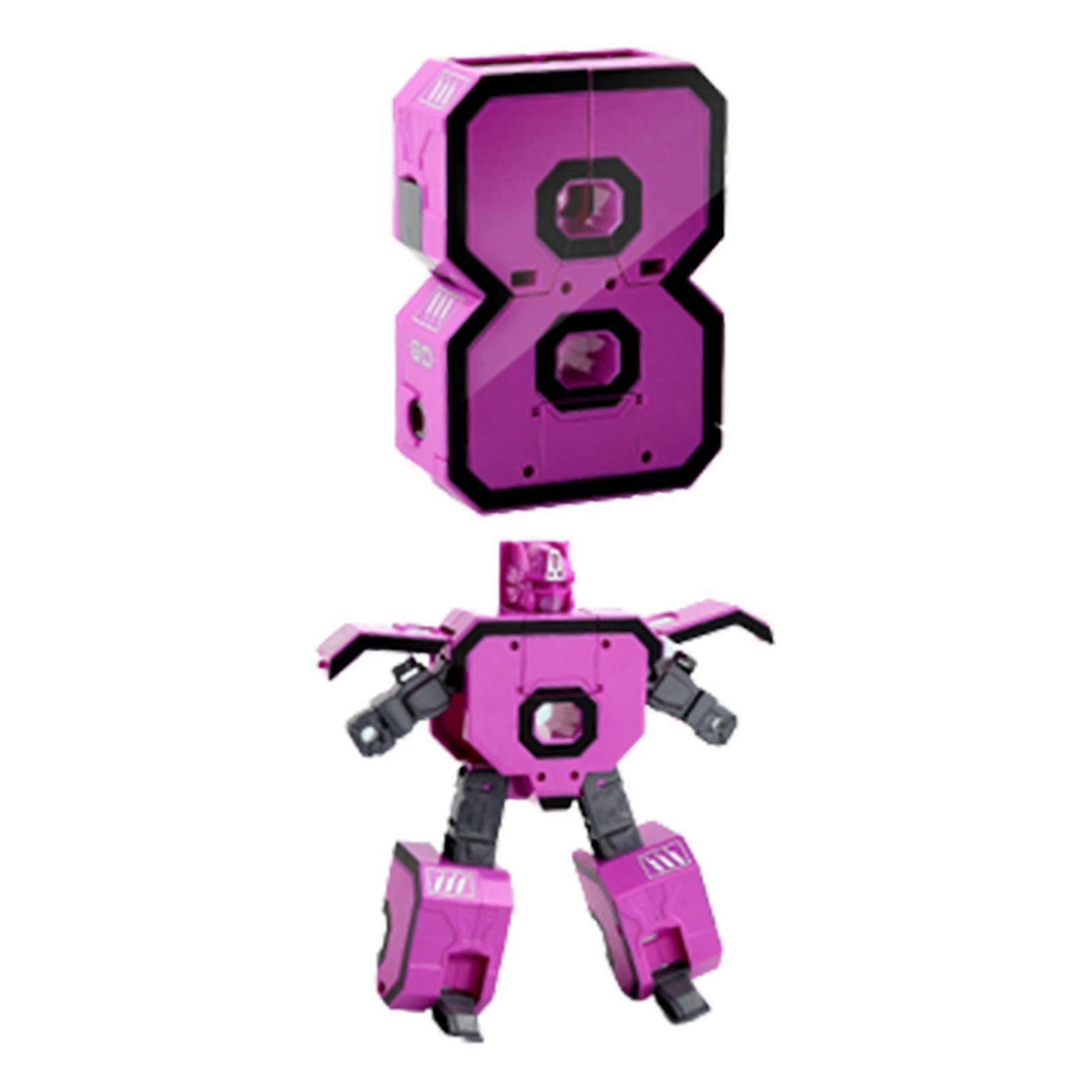 Toy Deformation Number Transform Robot DIY Assembled Puzzle Mecha Robot ...