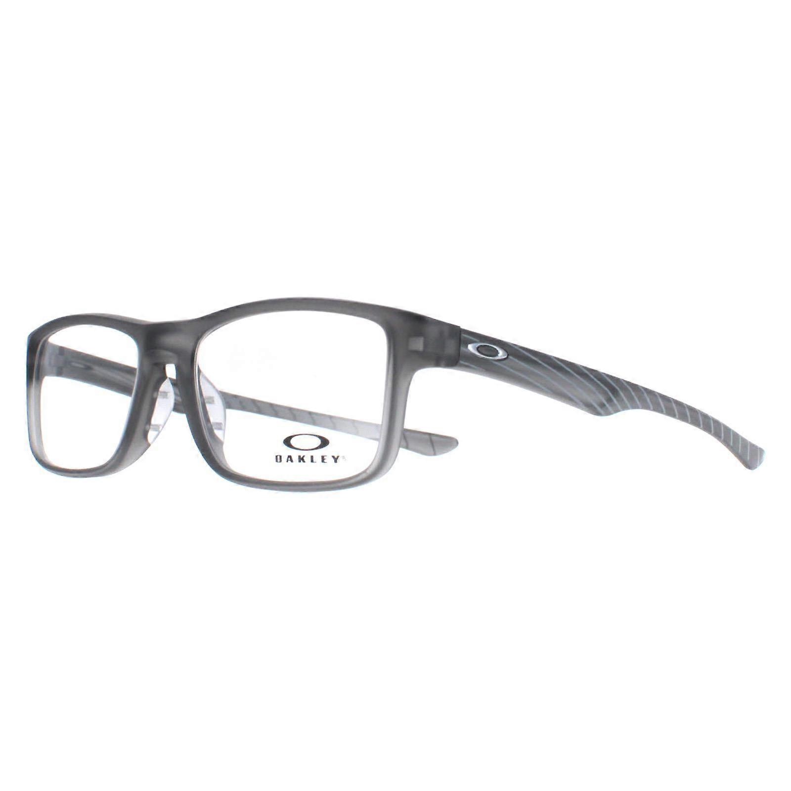 Oakley Glasses Frames OX8081 Plank 2.0 8081-17 Satin Grey Smoke Men ...