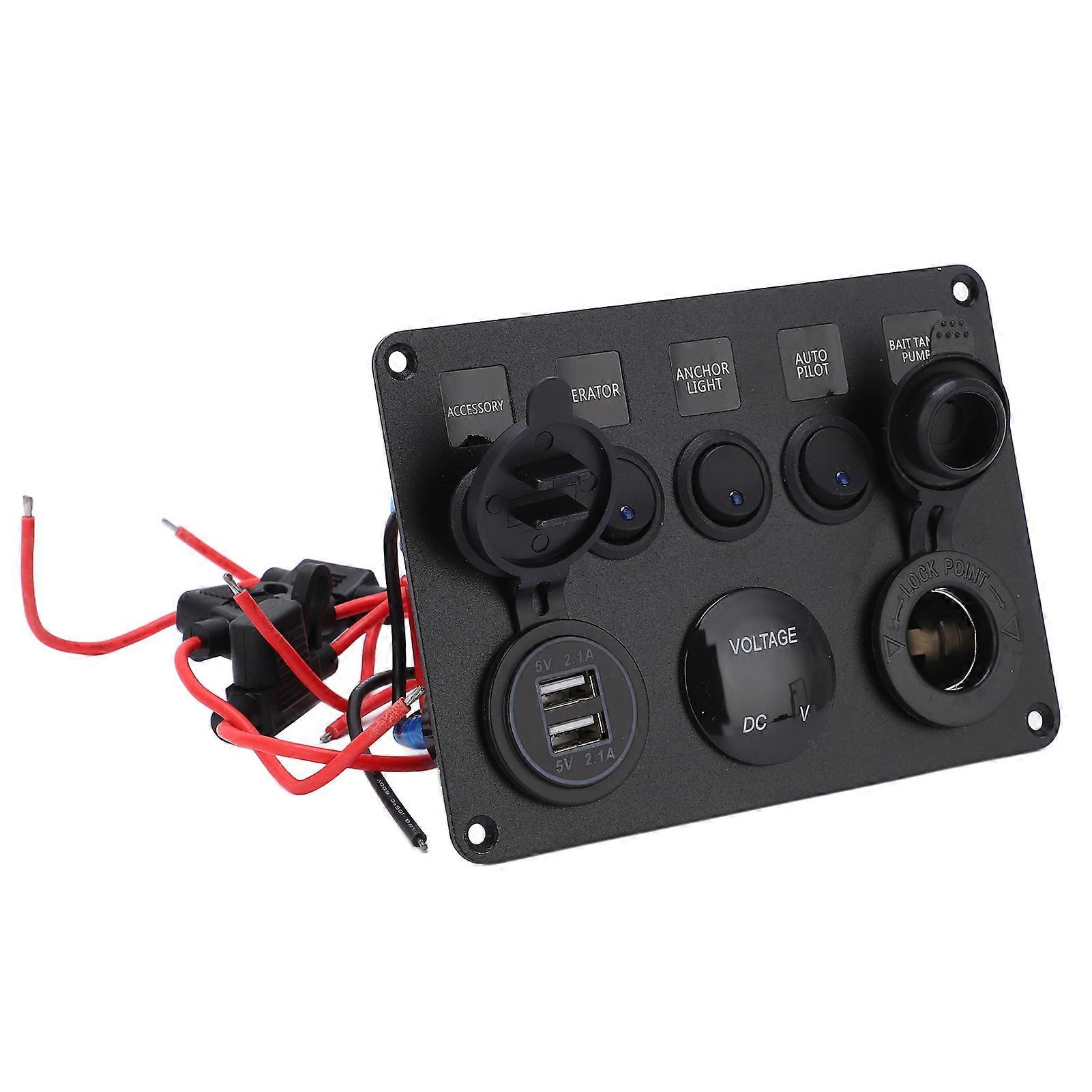 Marine Switch Panel High Efficiency Protection 5 Digit Easily Replace ...