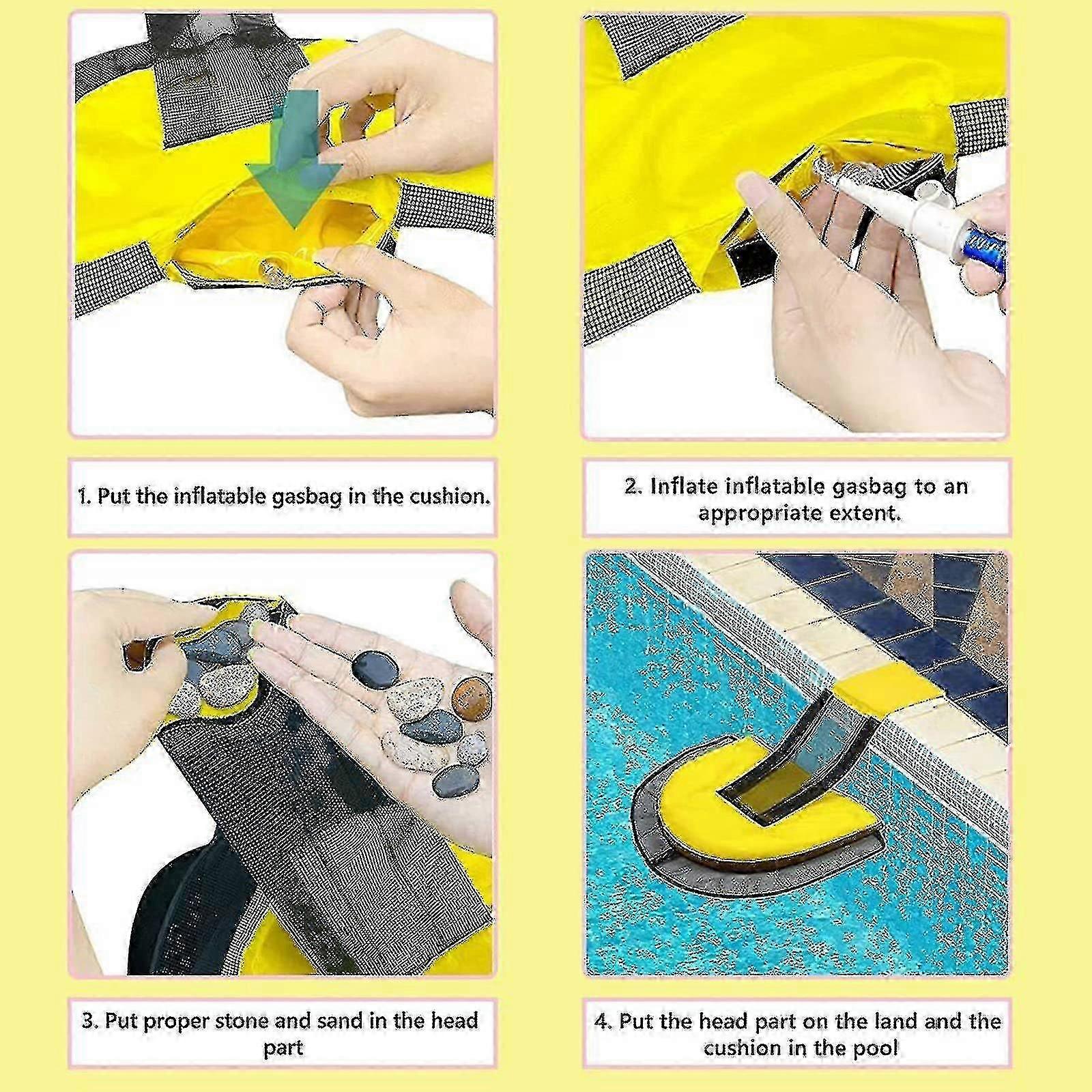 2 Pack Animal Saving Escape Ramp, Swimming Pool Animal Escape Route ...