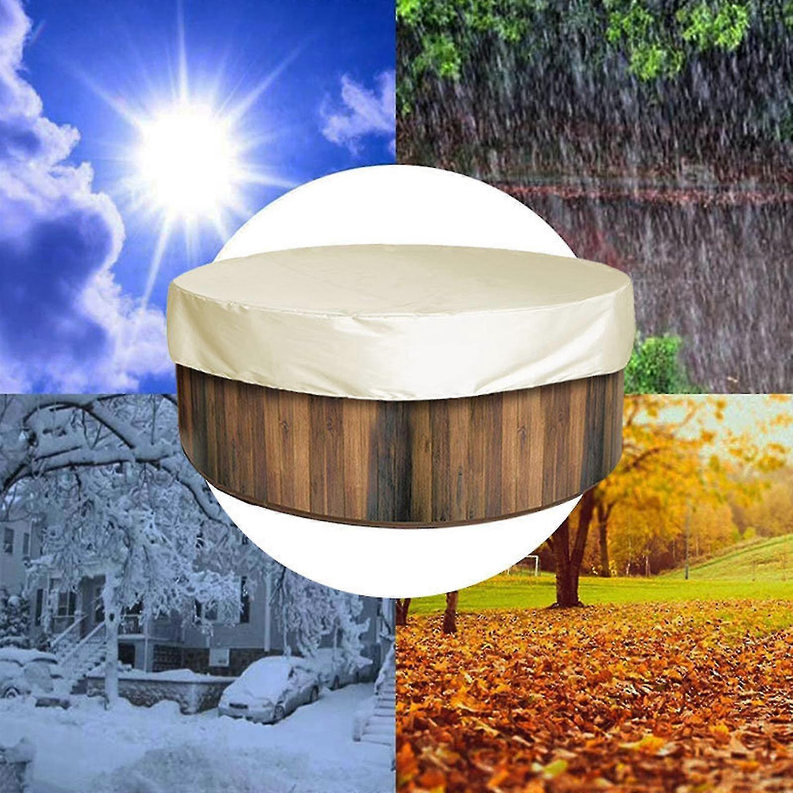 Round Hot Tub Cover Uv Resistant Hot Tub Covers Outdoor Spa Hot Tub ...