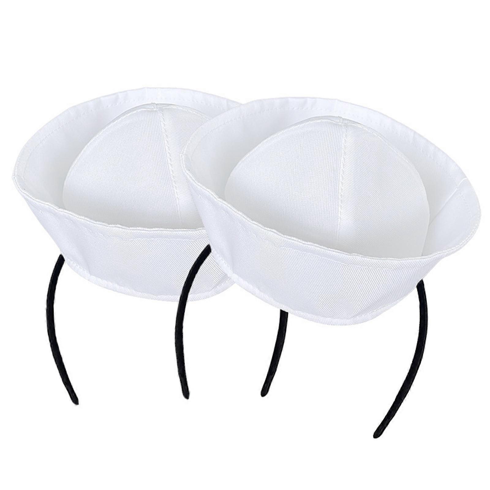 Sailor Captain Hat White Captain Cap Headband Costume Hat Adults ...