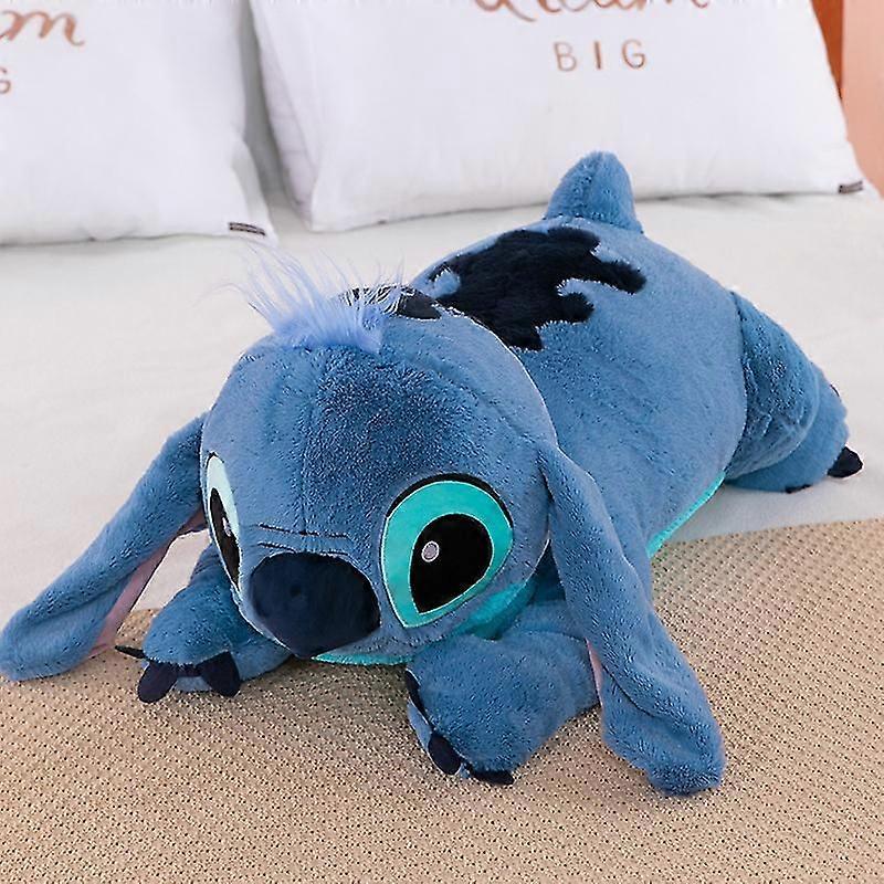 45/60/80cm Stitch Doll Disney Plush Toys Lilostitch Plush Stuffed Doll Soft Pillow Prone Posture ...