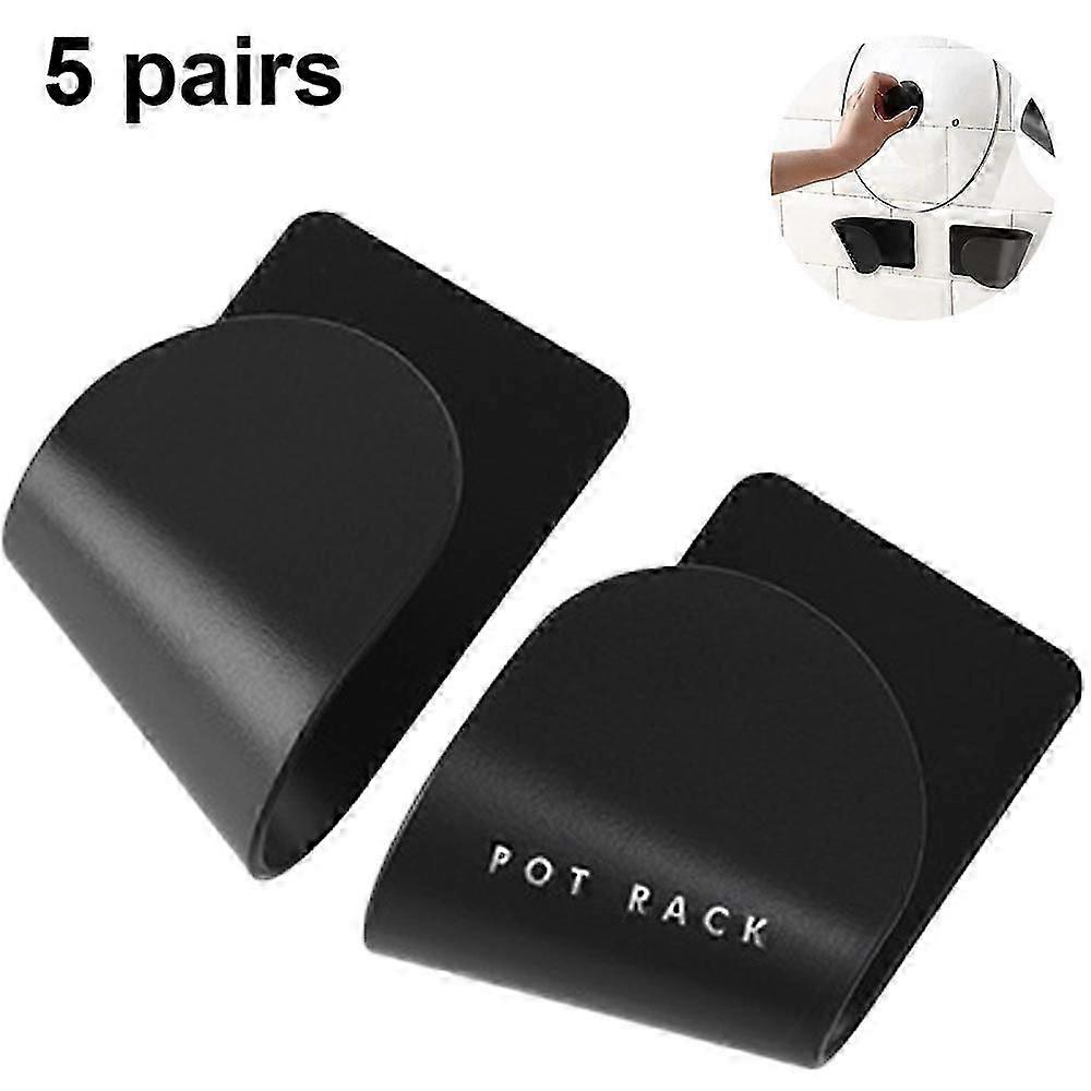 10 Pieces Wall Mount Pot Lid Organizers Racks Plastic Pot Lid Storage ...