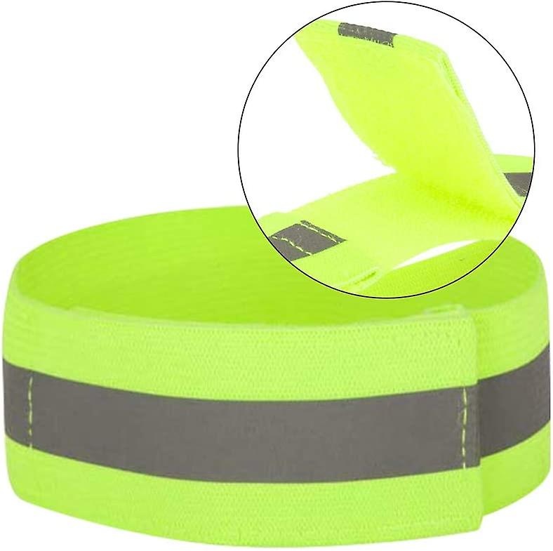 High Visibility Armbands, Elasticated Ankle Bands Reflective Running ...