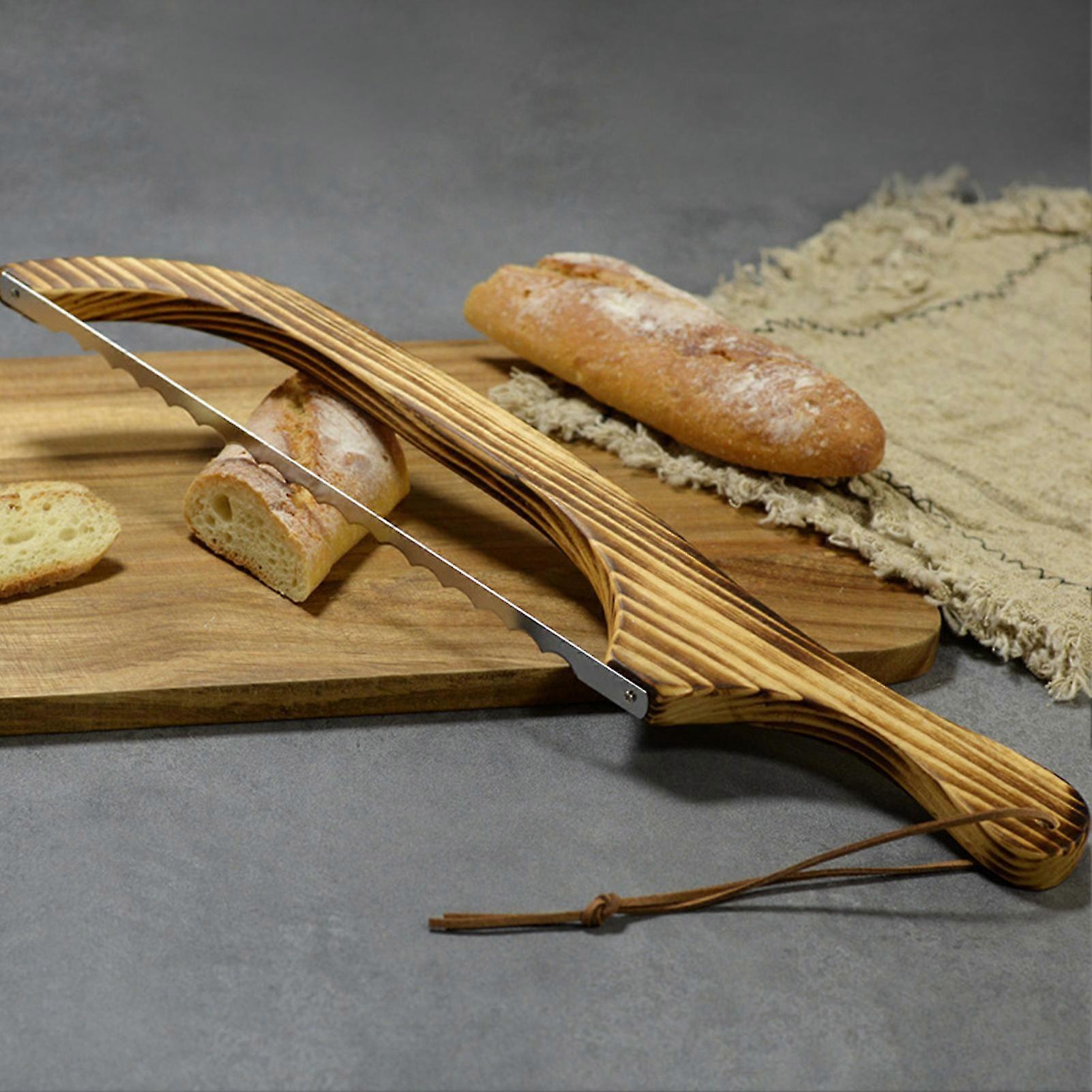 Wooden Bread Cutter Saw with Screwdriver Cutter Cover Homemade ...