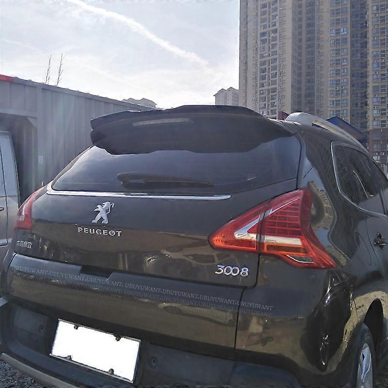 For Peugeot 3008 2014-2018 Rear Roof Lip Spoiler ABS Gloosy Black ...