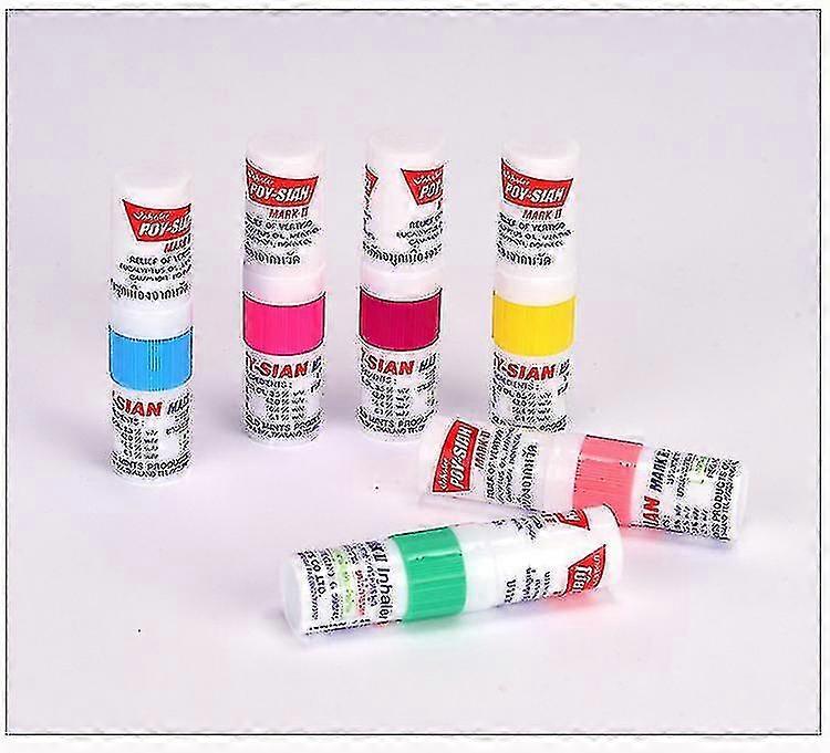 6pcs Thailand Eight Immortal Tubes Nose Refreshing Brain Bar Mint Tube ...