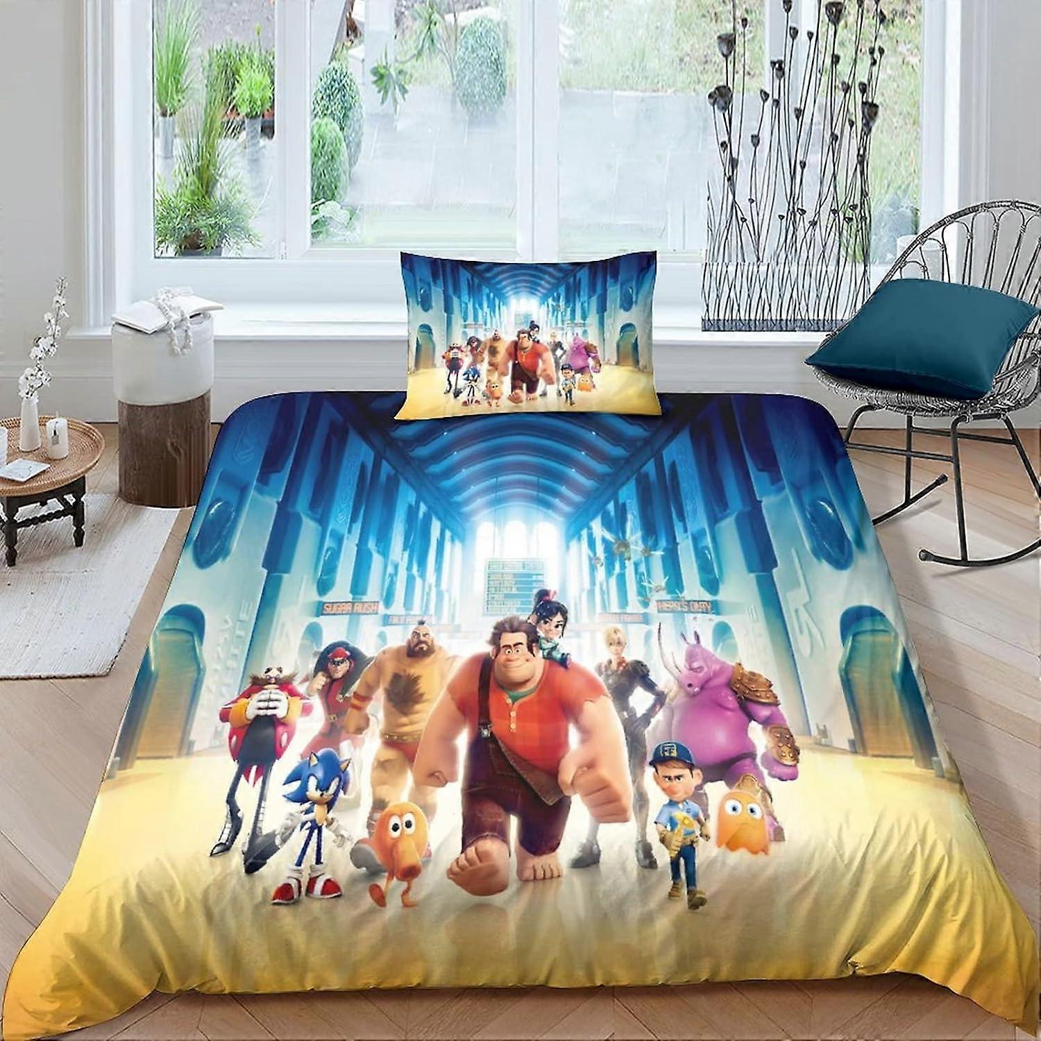 Pieces Wreck-it Ralph Microfiber Duvet Cover Wreck-it Ralph 3D Printed ...