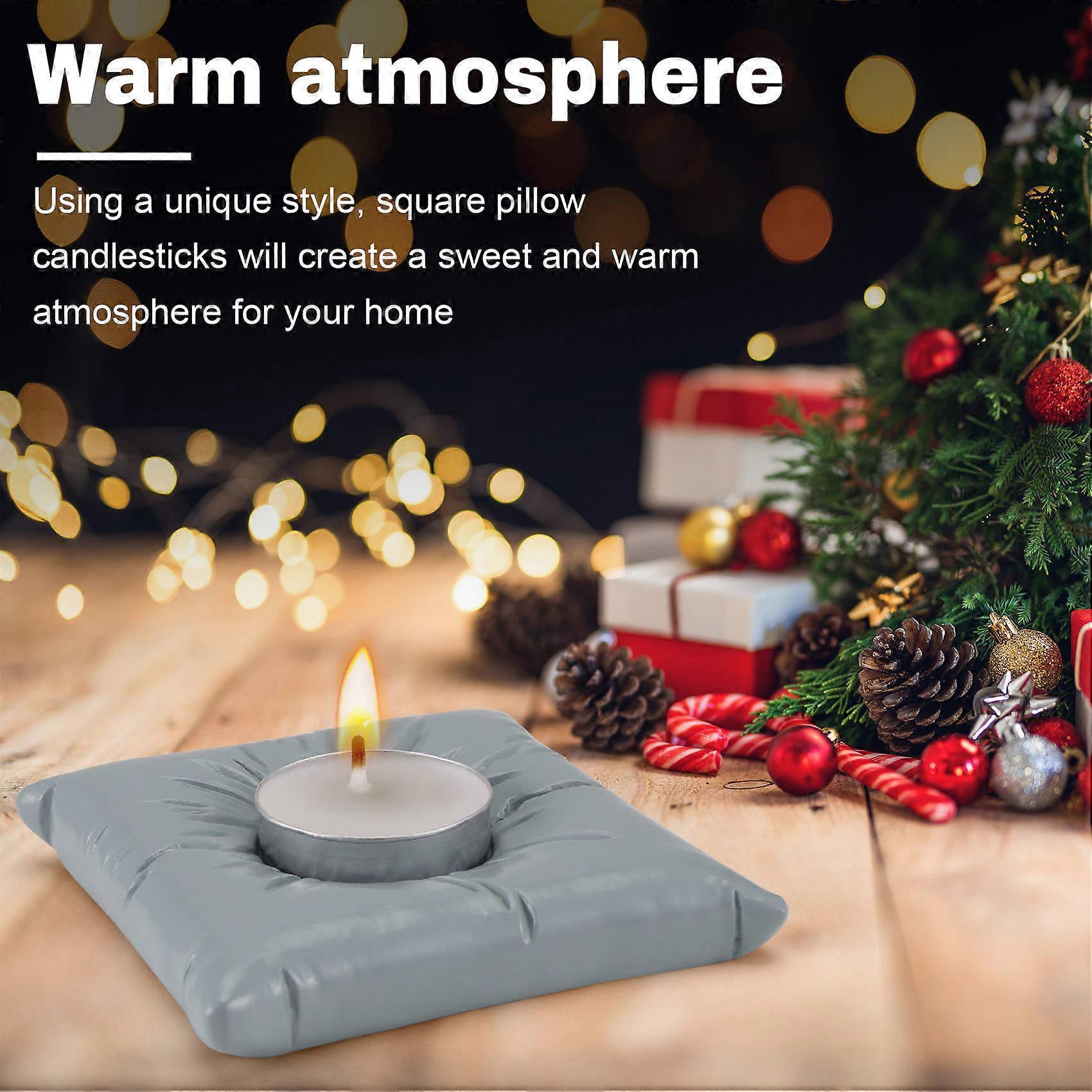 Candle Holder Pillow Shape Resin Candle Holders Stand Candles Stand ...
