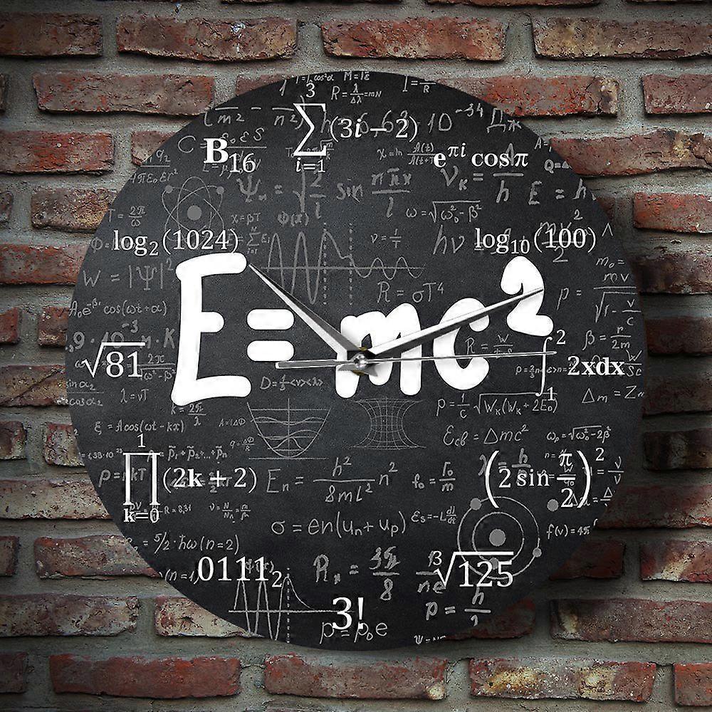 Theory of Relativity Math Formula Geek Wall Clock Scientist Physics ...