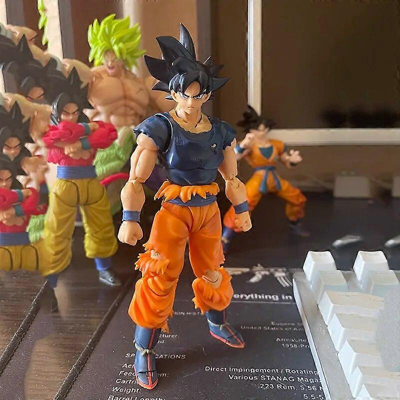 16cm Shf Anime Dragon Ball Super Figures Son Goku Ultra Instinct Pvc ...