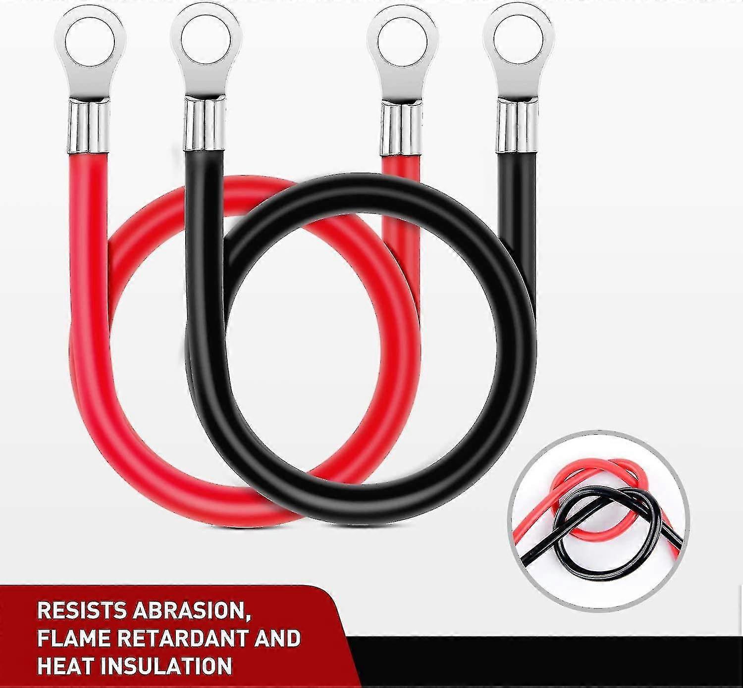 70cm Battery Inverter Cable 12v-24v 16mm2 5awg (max 100a) Battery Cable ...