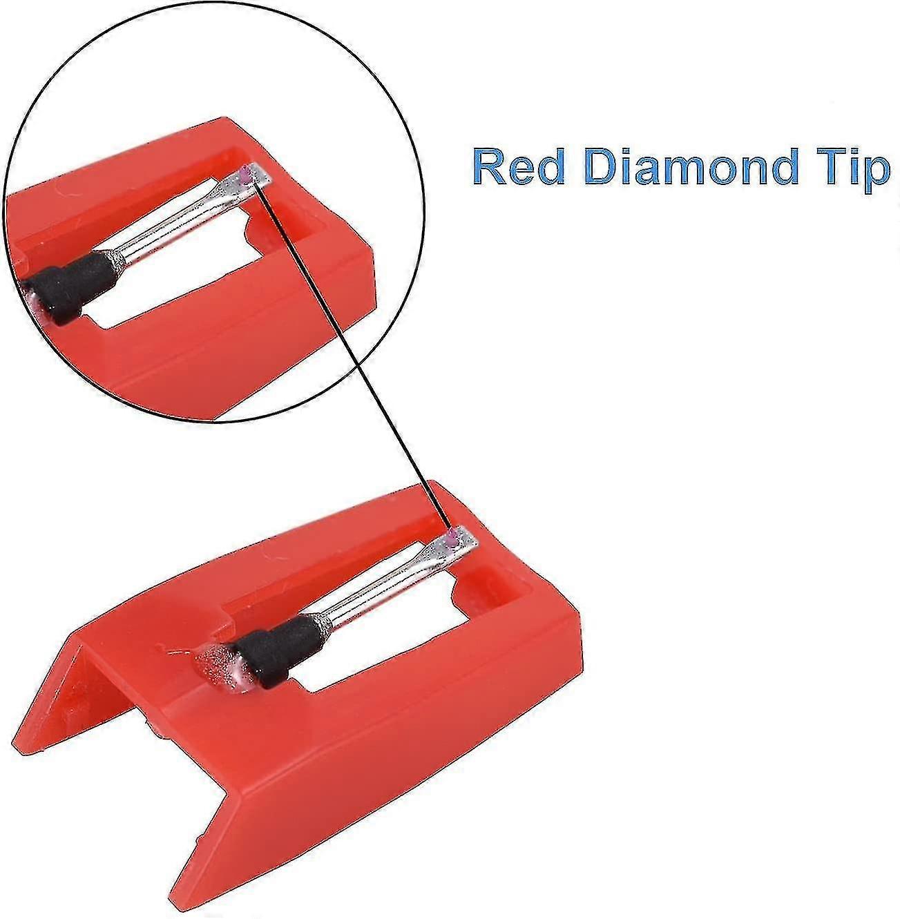 Pack Of 5 Diamond Point Needles For Record Players Crosley, Ion, Jensen ...