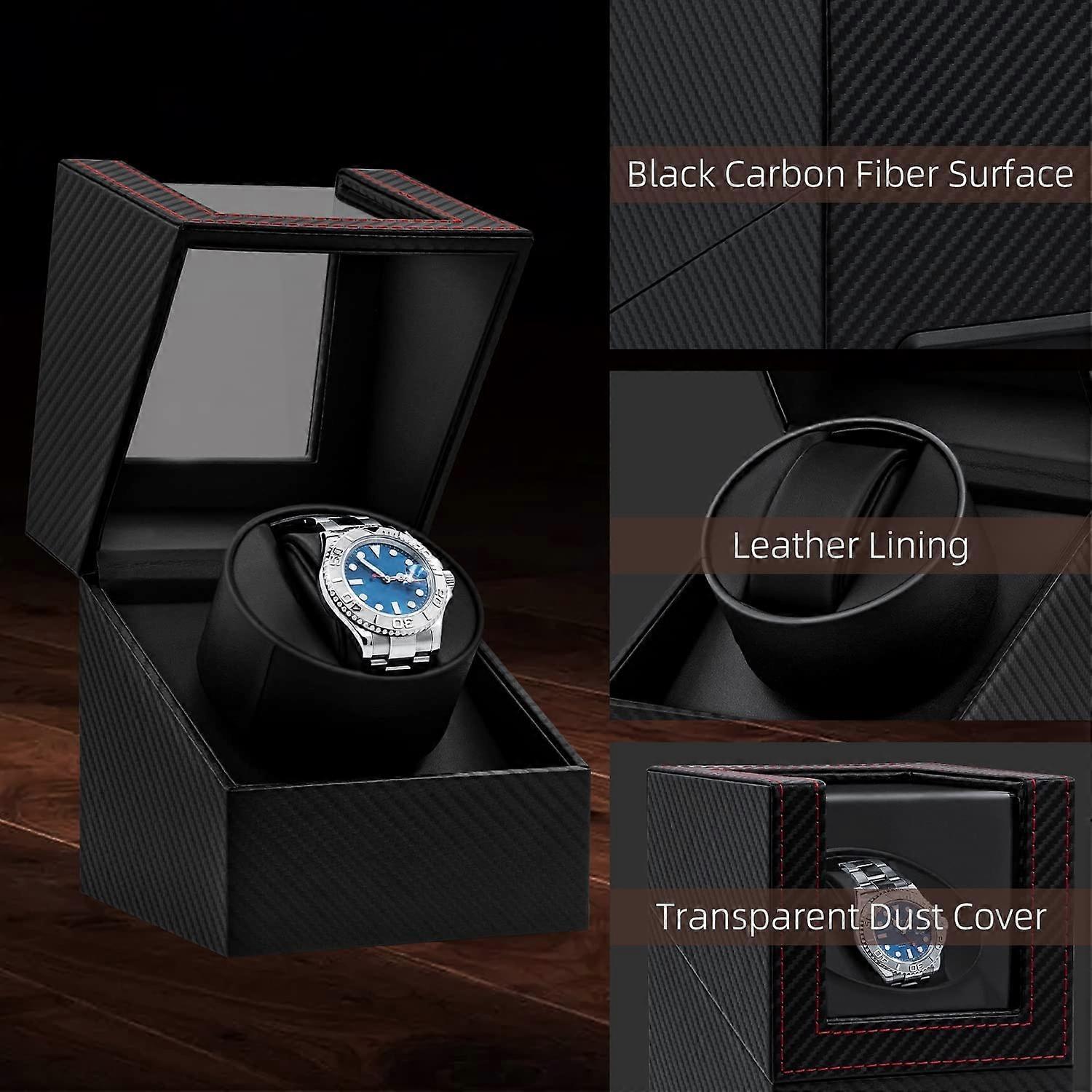 Automatic Watch Winder Box PU Quad Single Automatic Watch Display ...