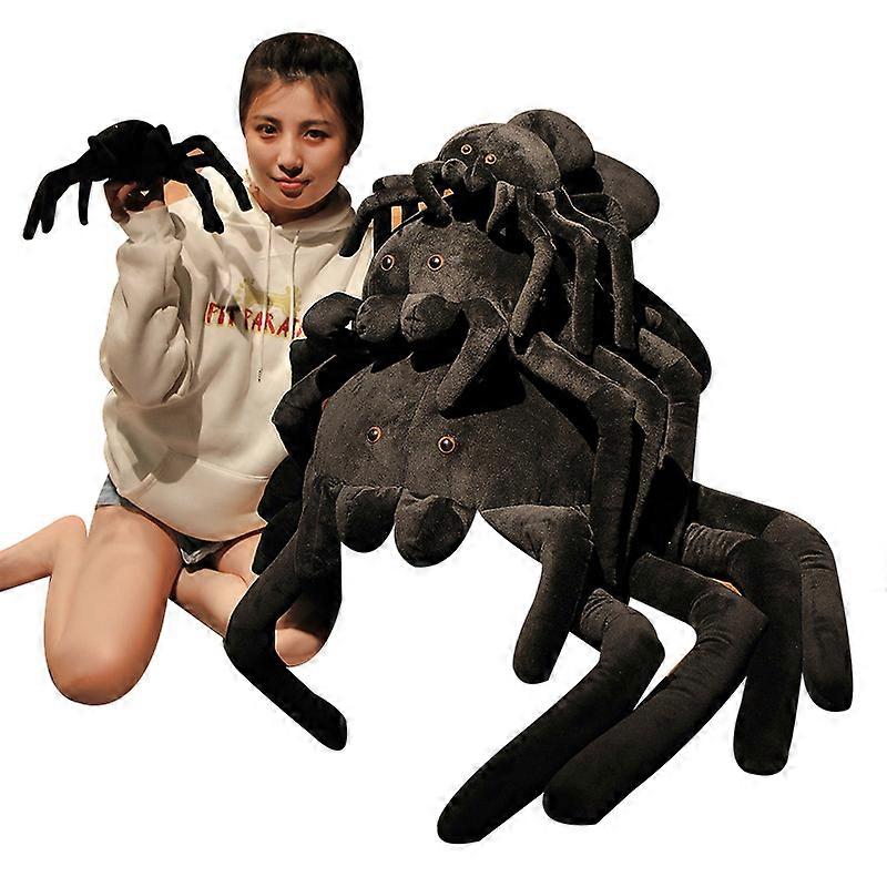Black Spider Plush Toy Huge Realistic Fluffy Stuffed Animal | Fruugo UK