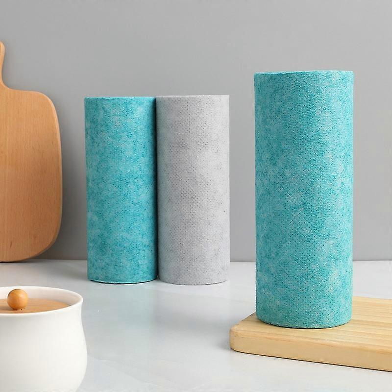 2 Roll Kitchen Non-woven Disposable Cleaning Cloth Tableware Dish ...