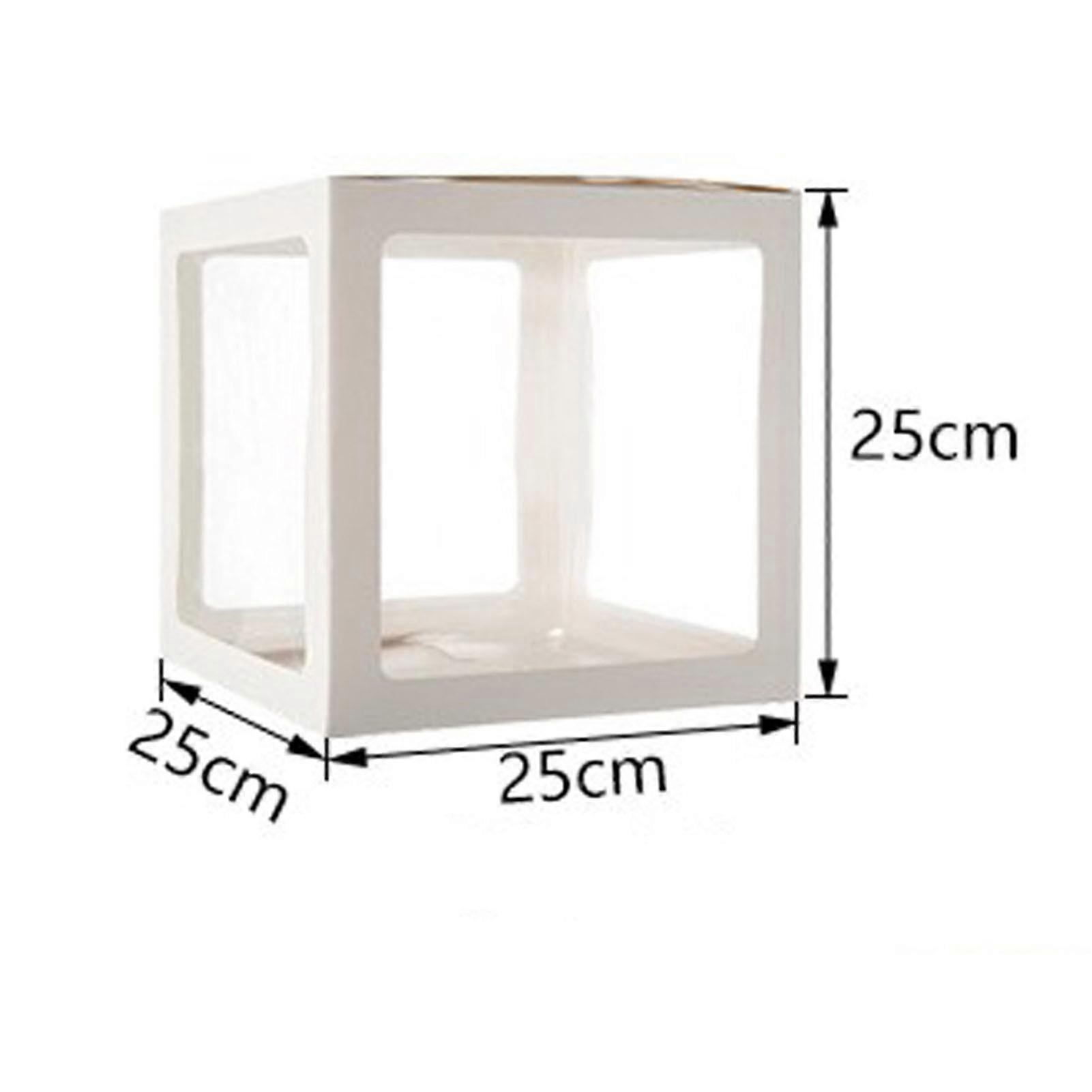 Balloon Box Reusable Clear Paper Box with Letter Stackable DIY Assembly ...