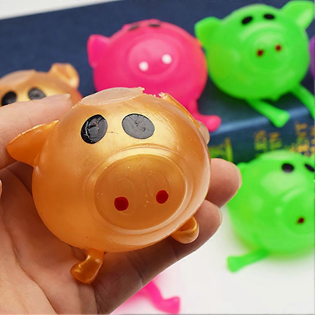 Solid Color Pig Anti Stress Splat Water Ball Jello Decompression ...