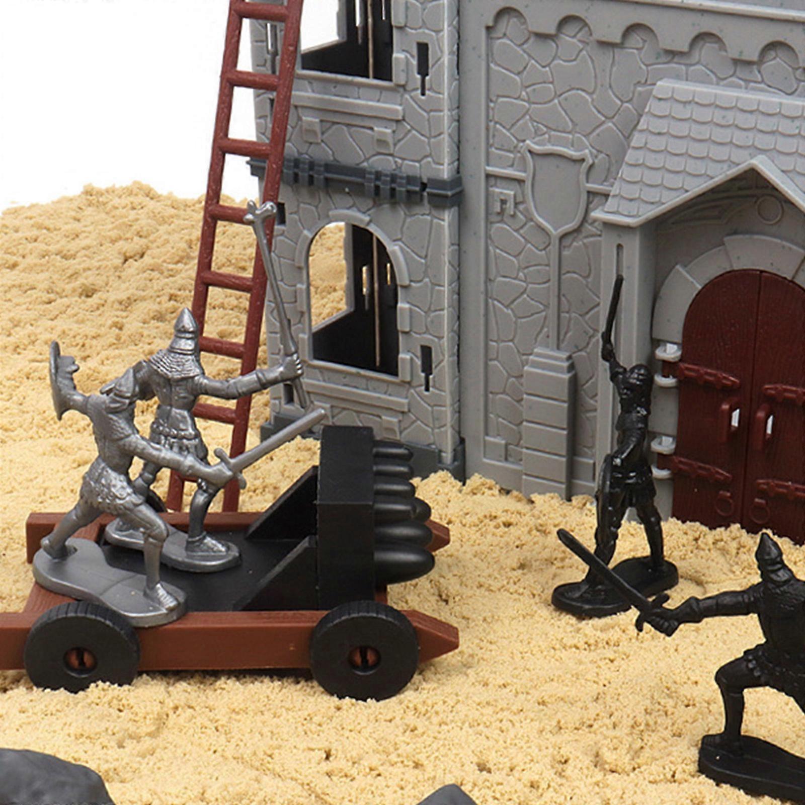 Medieval Castle Toys Knight Game Soldier Model Building Accessories DIY ...