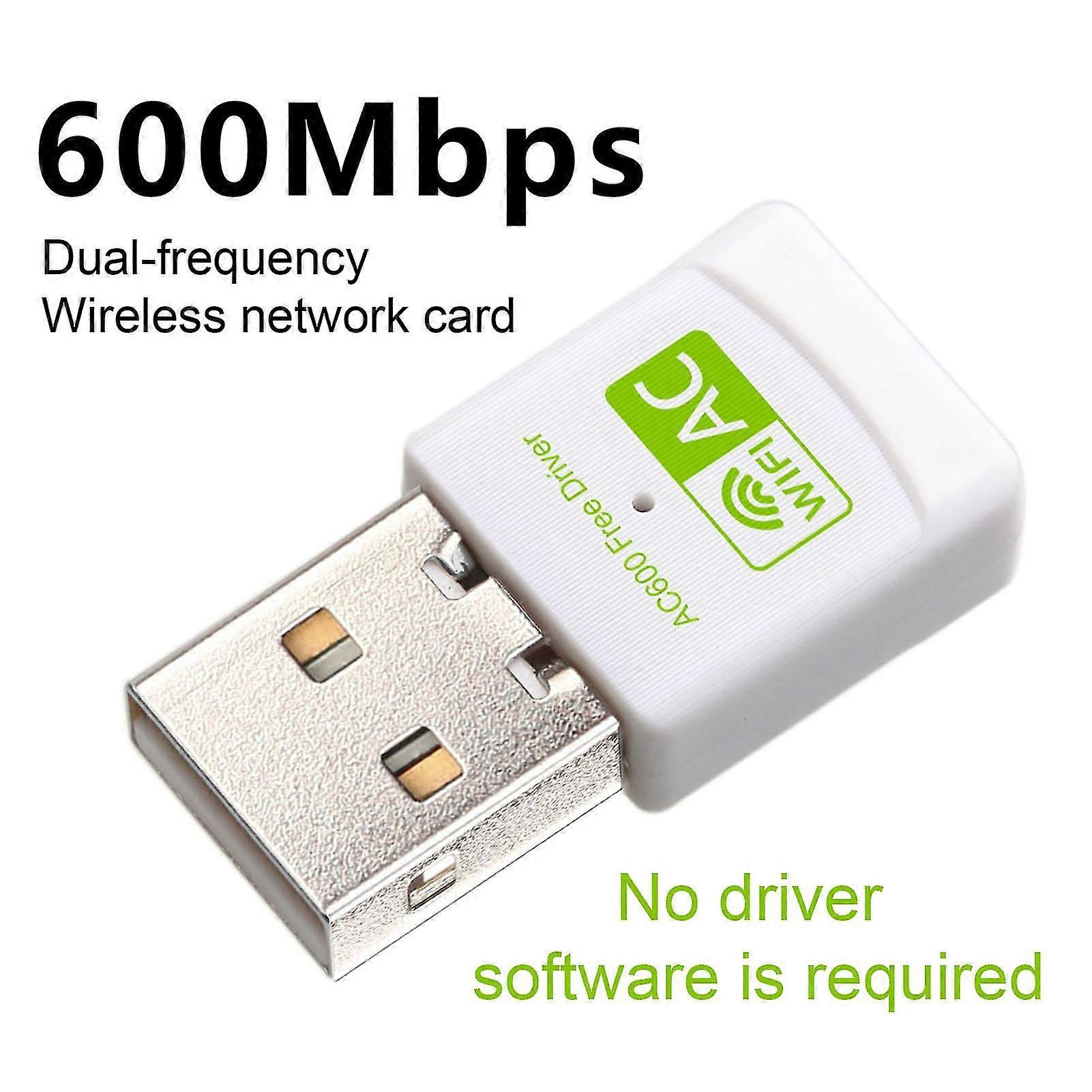Wireless Network Adapter WiFi Receiver Dual Band 2.4G/5G Drive-free ...