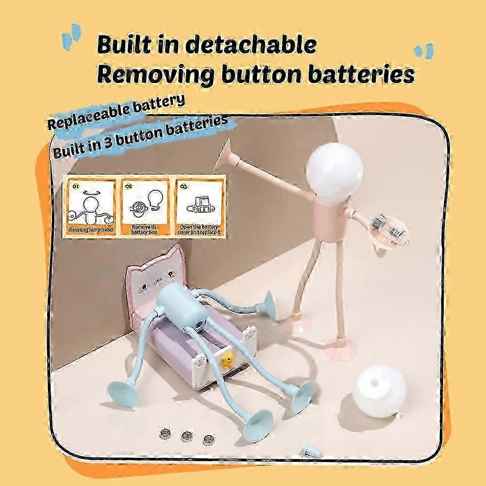 Cute Bulb Man Night Light for Kids - 2024 Changeable Shape Bulb Man ...