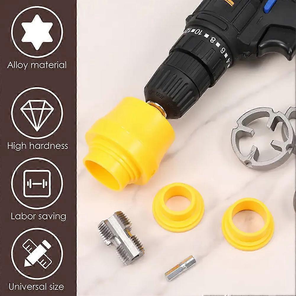 PVC Pipe Threading Tool Kit for Electric Drill - 3 Sizes, Easy ...