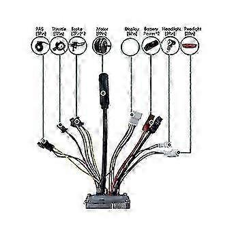 36v 750w E-bike 25a Sine Wave Brushless Controller With Sw900 Display E-bike Light Display 48v ...