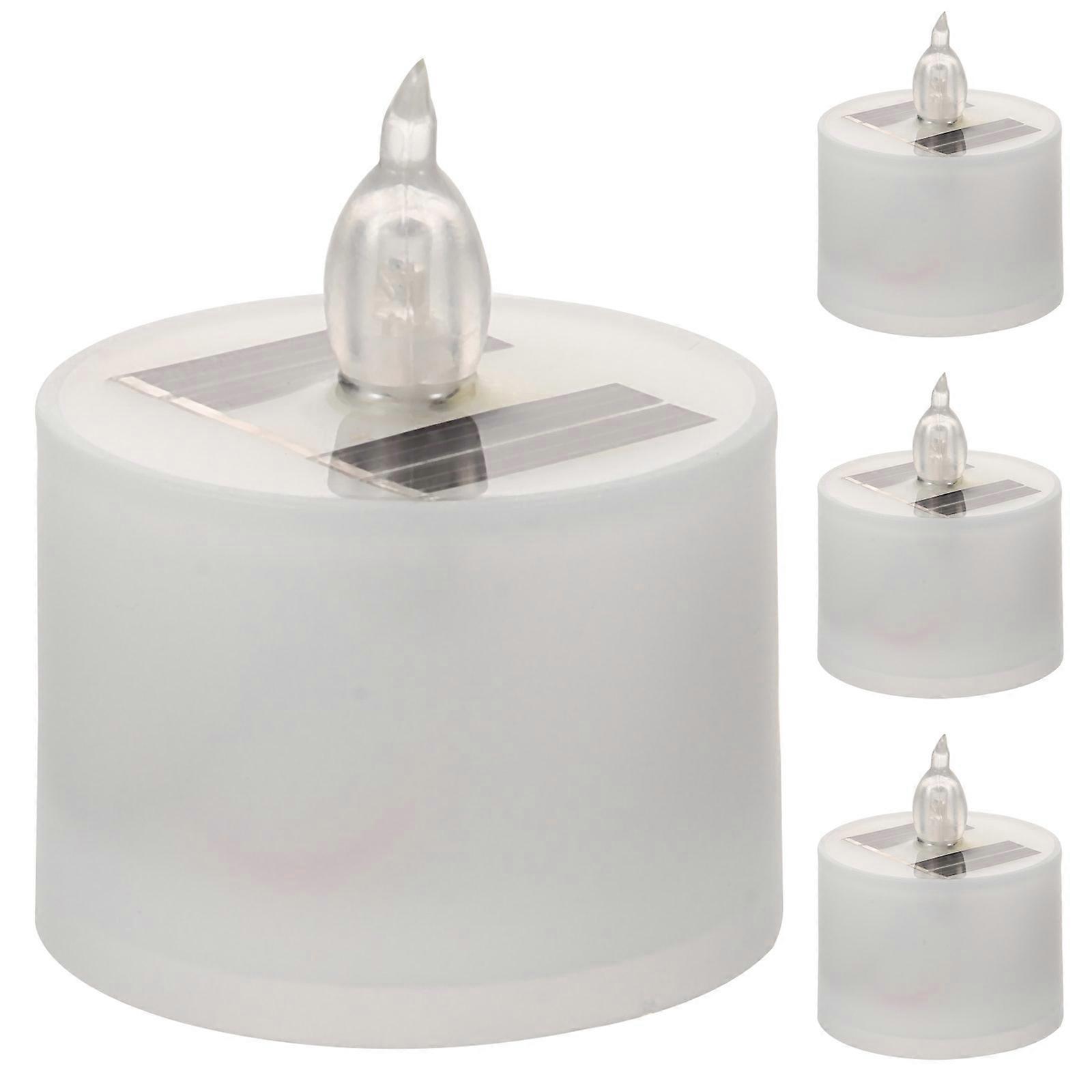 Solar Tea Lights Outdoor Solar Tea Lights for Garden Yard Waterproof ...