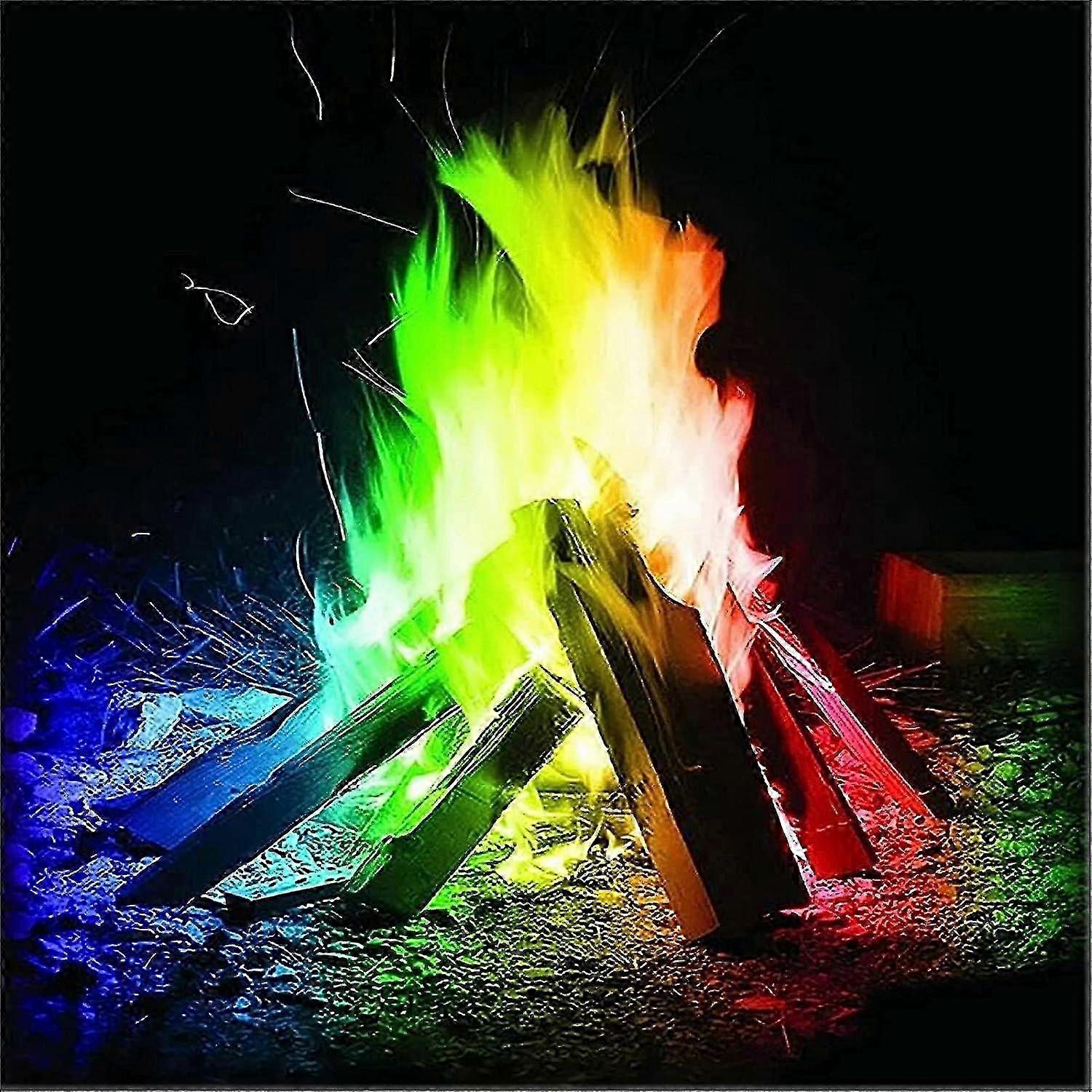Color Changing Fire Packets: 10 Pack for Campfire, Fire Pit & Outdoor ...
