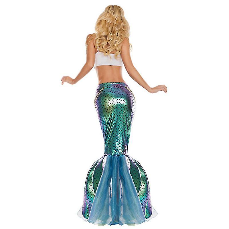 New Women's Mermaid Princess Dress Sexy Fish Tail Skirt Halloween ...