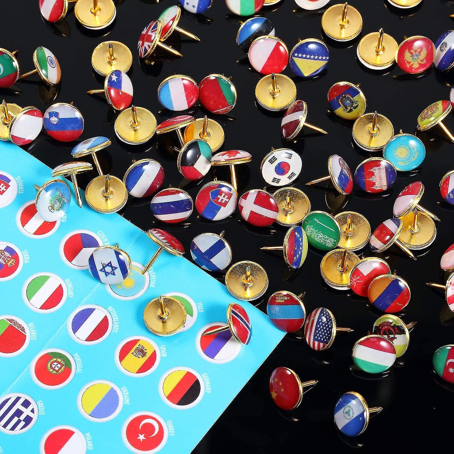 Kreative Push Pins National Flag Thumbtack Country Map Push Pins für ...