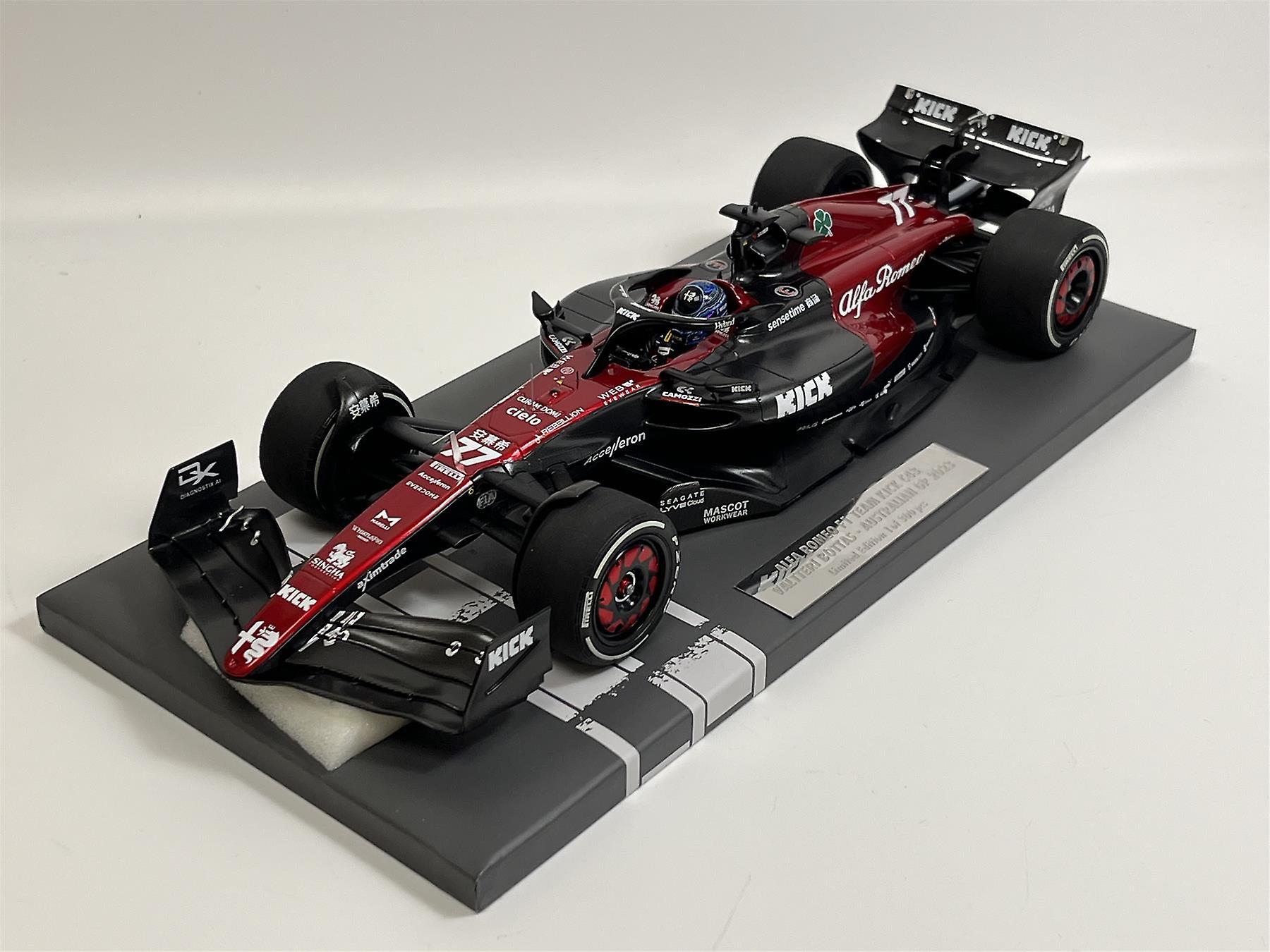 Valtteri Bottas #77 Alfa Romeo F1 Team C43 Australian GP 2023 1:18 Scale Minichamps 117230177 ...