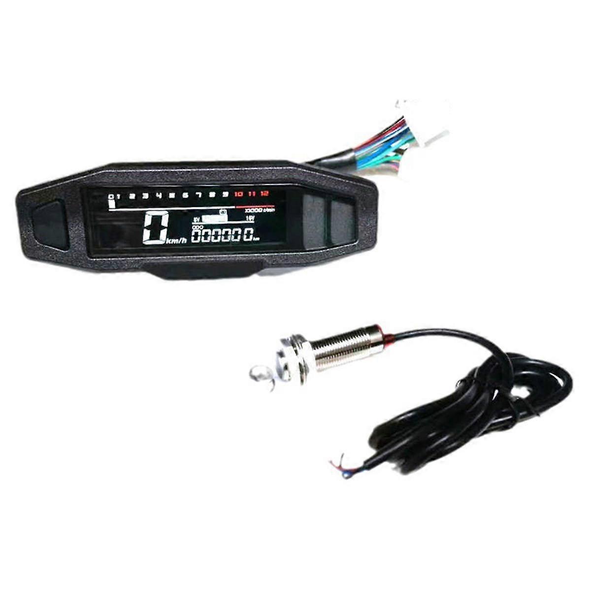 Motorcycle Mini VA HD LCD Speedometer Speedometer Fuel Gauge Hd ...