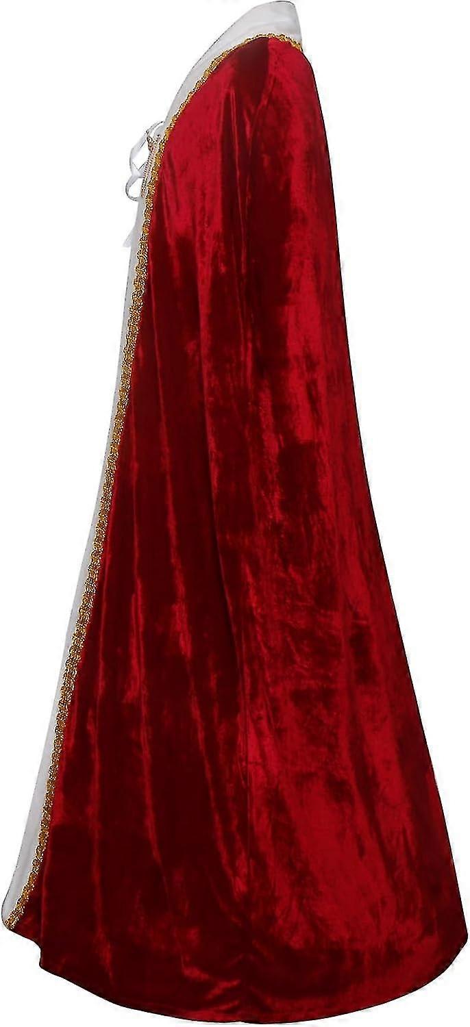 Adult King Costume Set King Robe Cape Queen Costume Crown Scepter Lord ...