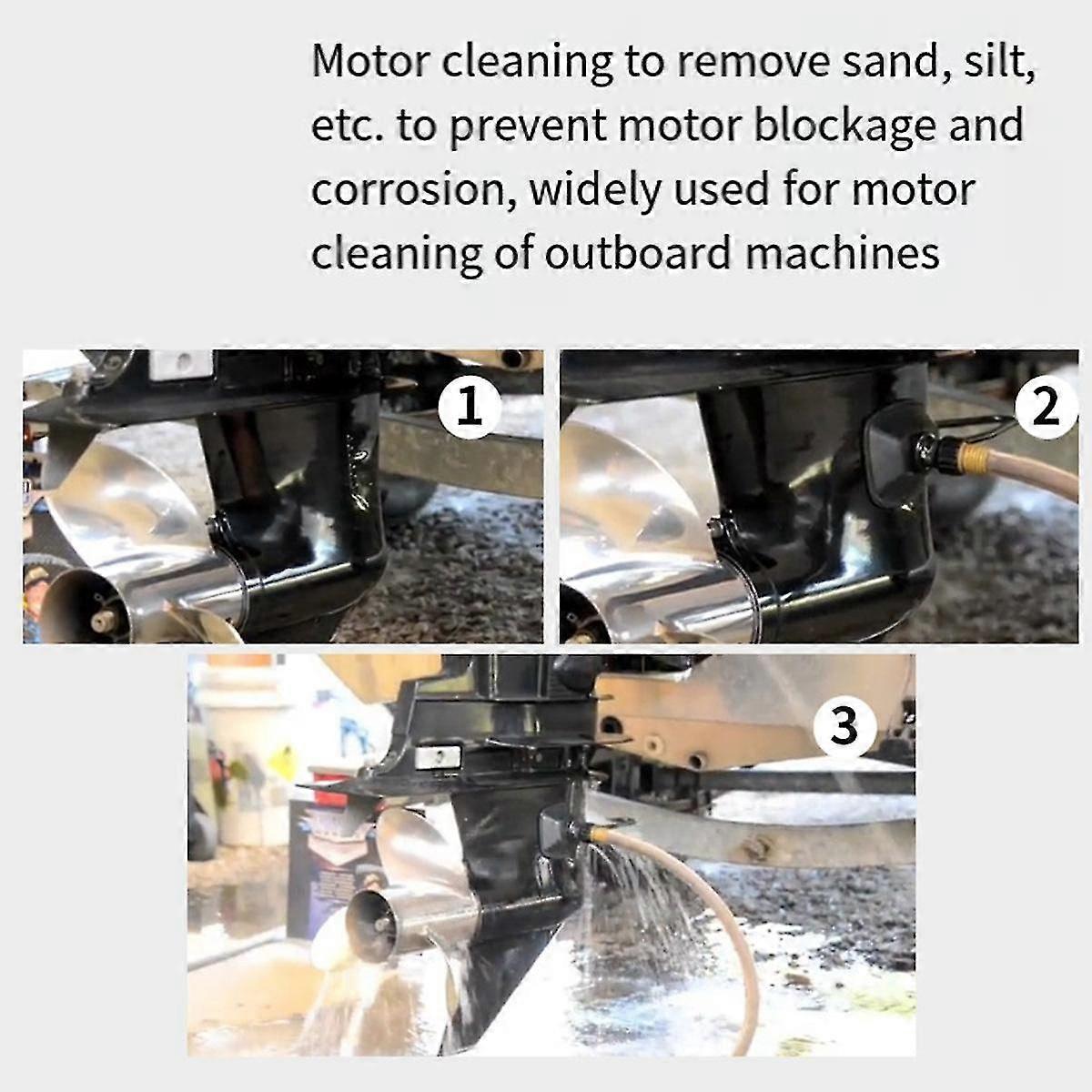 Outboard Muff Motor Flusher Boat Cleaning Engine Marine Tool Water Kit ...