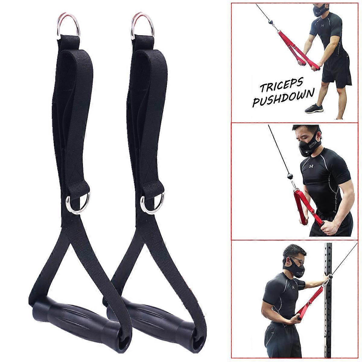 Adjustable Gym Handle Grips Fitness Strap Resistance Bands Exercise ...