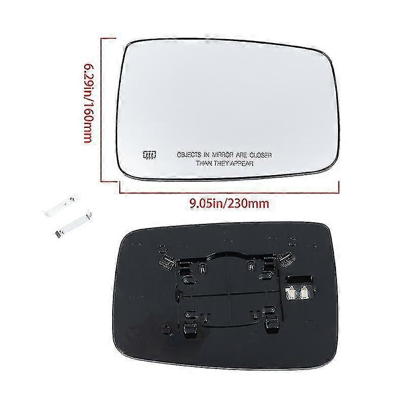Car Heated Rearview Mirror Glass Clear Rear View Wing Mirrors For Dodge ...