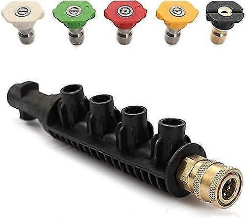 Hogedrukreiniger sproeikop Kit 6 stuks met Karcher bevestiging en snelle aansluiting verandering ...