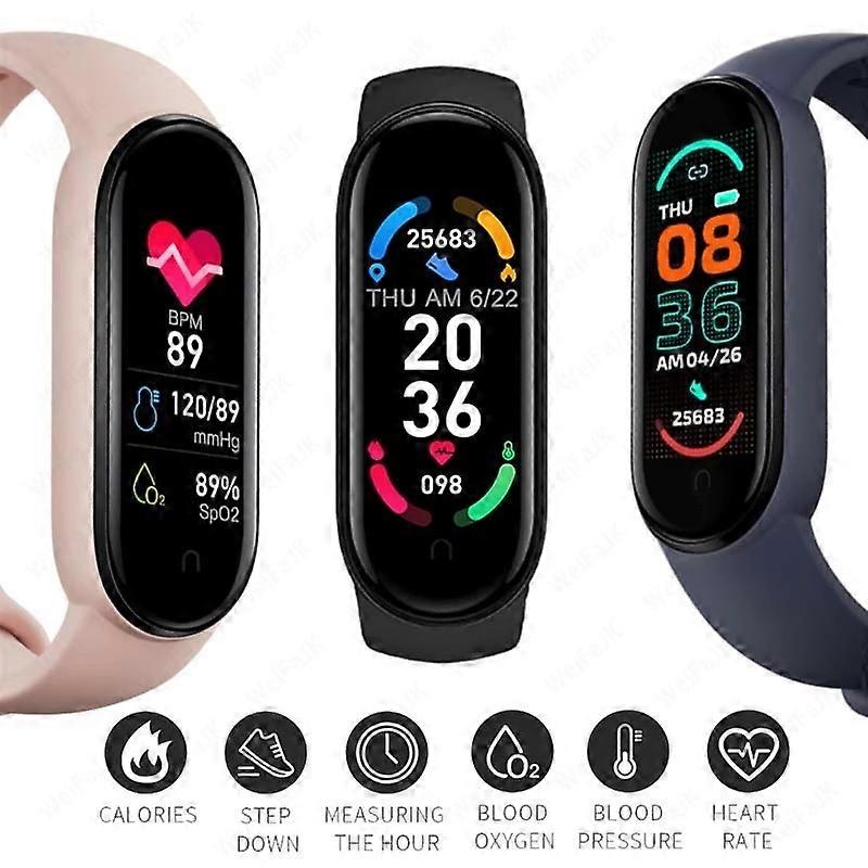 M6 Smart Band Bracelet IP67 Waterproof Smart watch Blood Pressure ...
