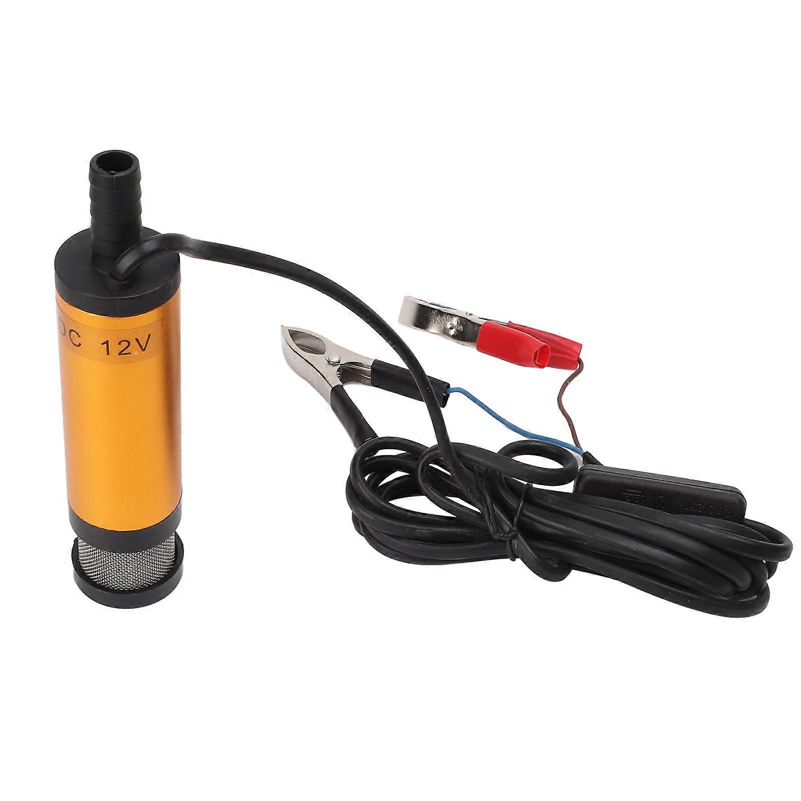 12V Oil Transfer Pump Filter Heavy Duty Structure Built in Electric ...