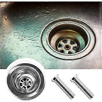 2pcs 304 Stainless Steel Kitchen Sink Strainer Screw Threaded Waste ...