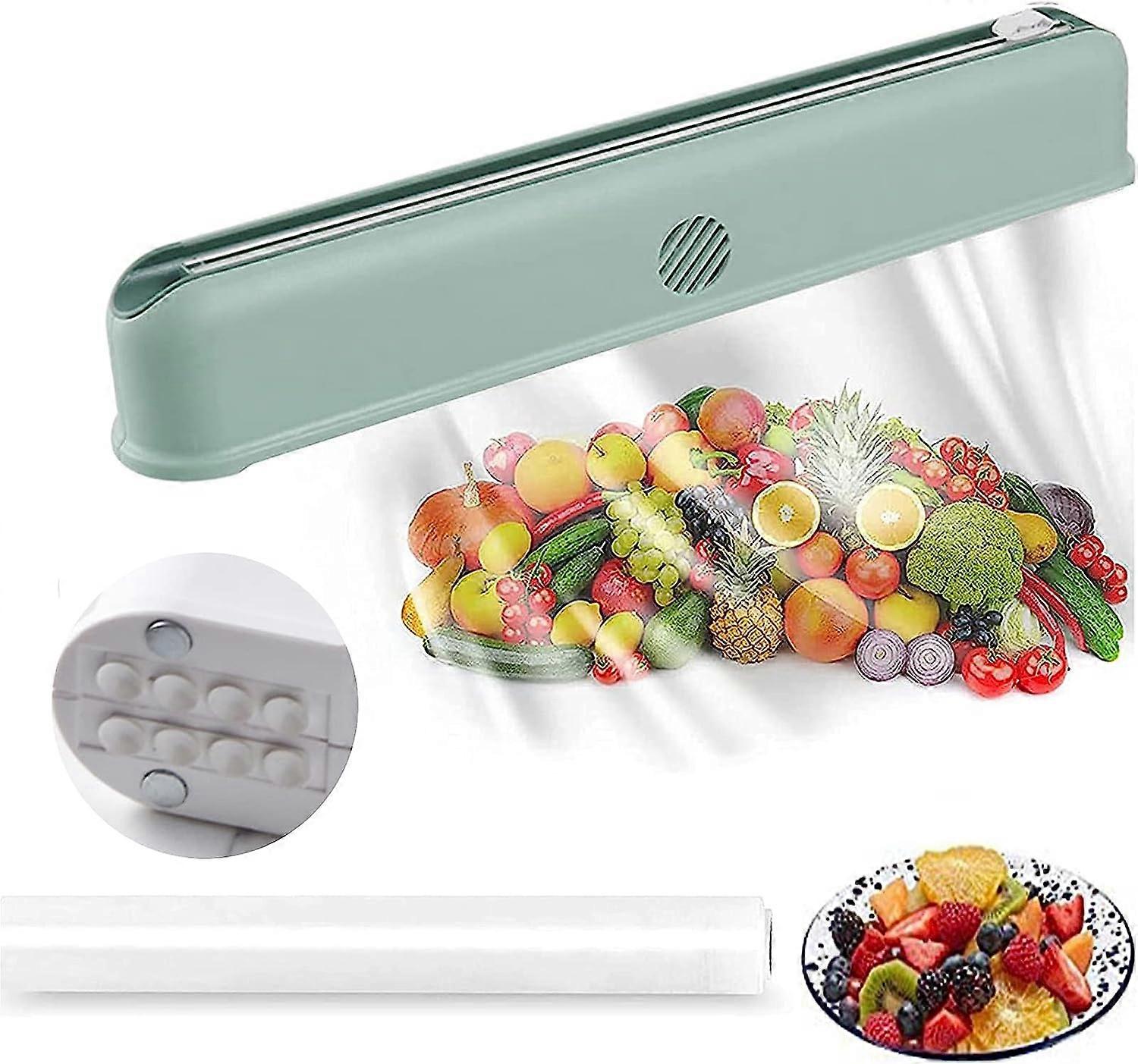 Cling Film Dispenser, Reusable Plastic Wrap Dispenser Cutter Cling Film ...