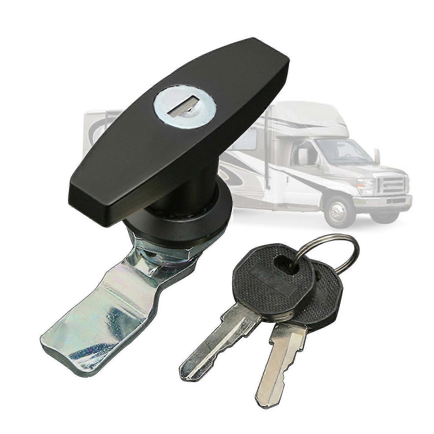 Universal T-handle Door Latch Lock For Trailer Caravan Rv Truck Canopy ...