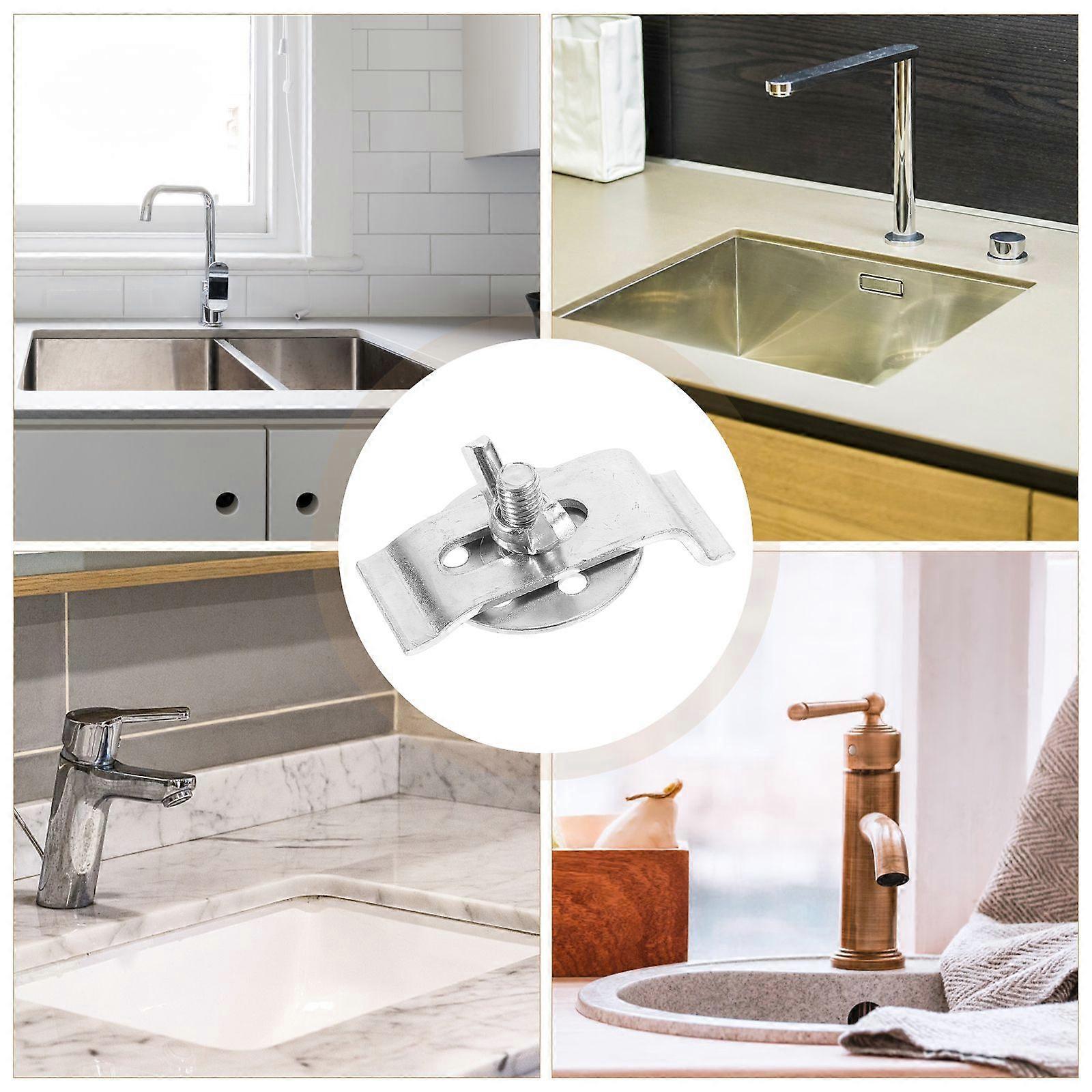 12 Sets of Kitchen Sink Clips Set Undermount Sink Clip Wash Basin ...